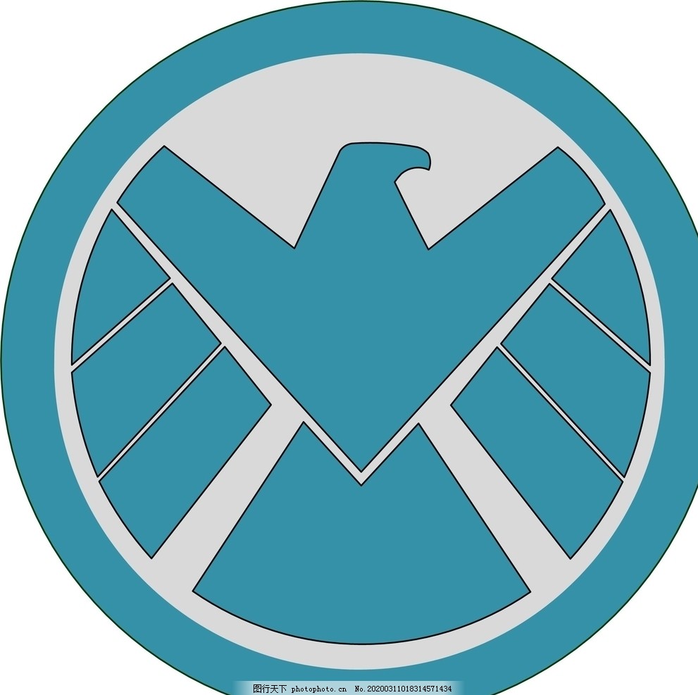 神盾局标志图片_动漫卡通_插画绘画-图行天下素材网